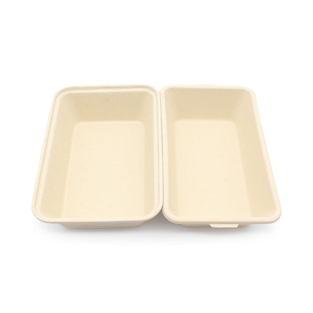 450ml Bamboo Fiber Rectangular Compostable Box