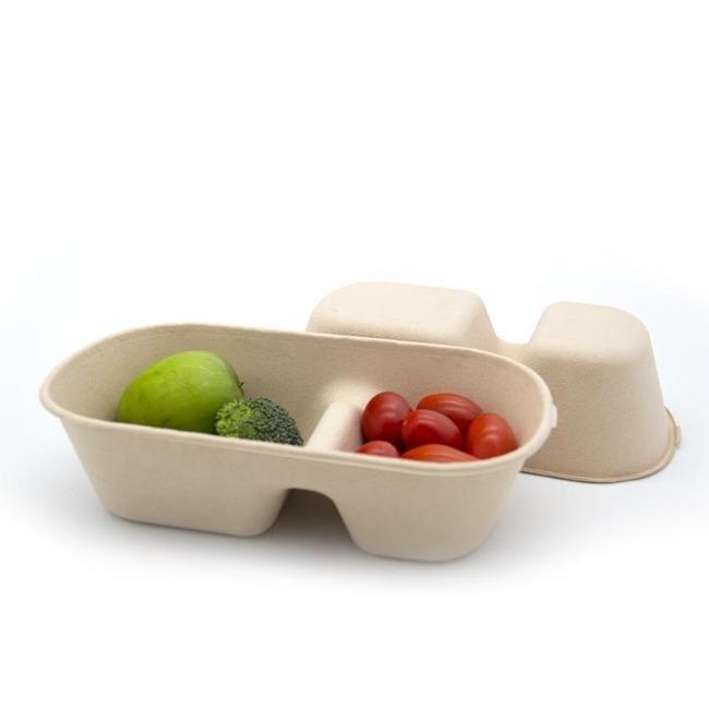 1000ml Compostable Bamboo Fiber Lunch Boxes