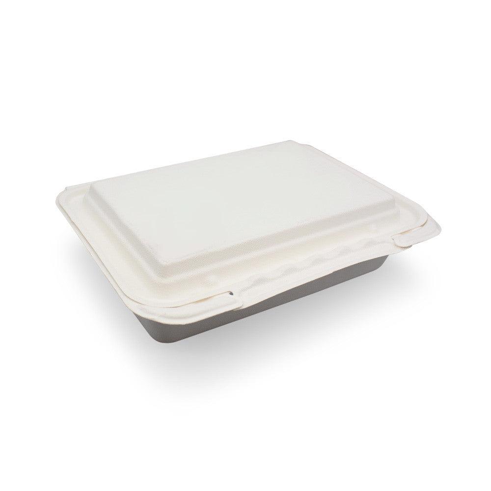 Eco-Friendly Rectangular Bagasse Clamshell