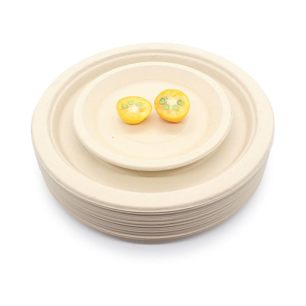 6 Inch Compostable Bamboo Fiber Plates