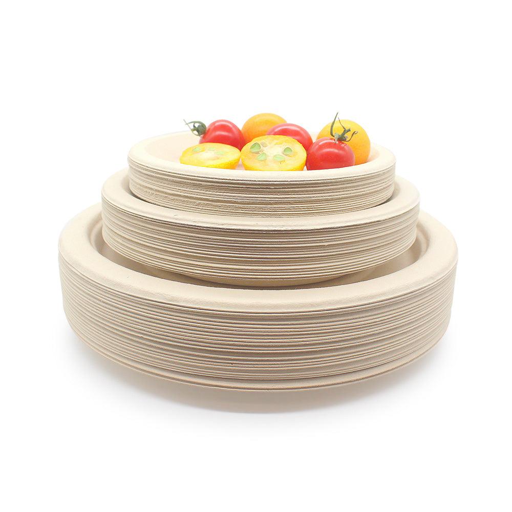 6 Inch Compostable Bamboo Fiber Plates