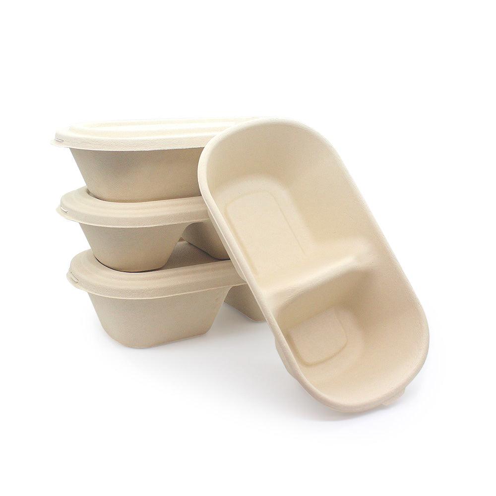900ml Compostable Bamboo Fiber Fast Food Box