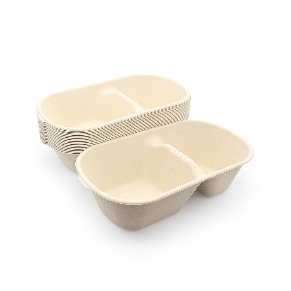 900ml Compostable Bamboo Fiber Fast Food Box